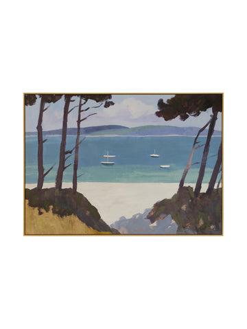 Afloat at Bay Wall Art in Azure - Hertex Haus