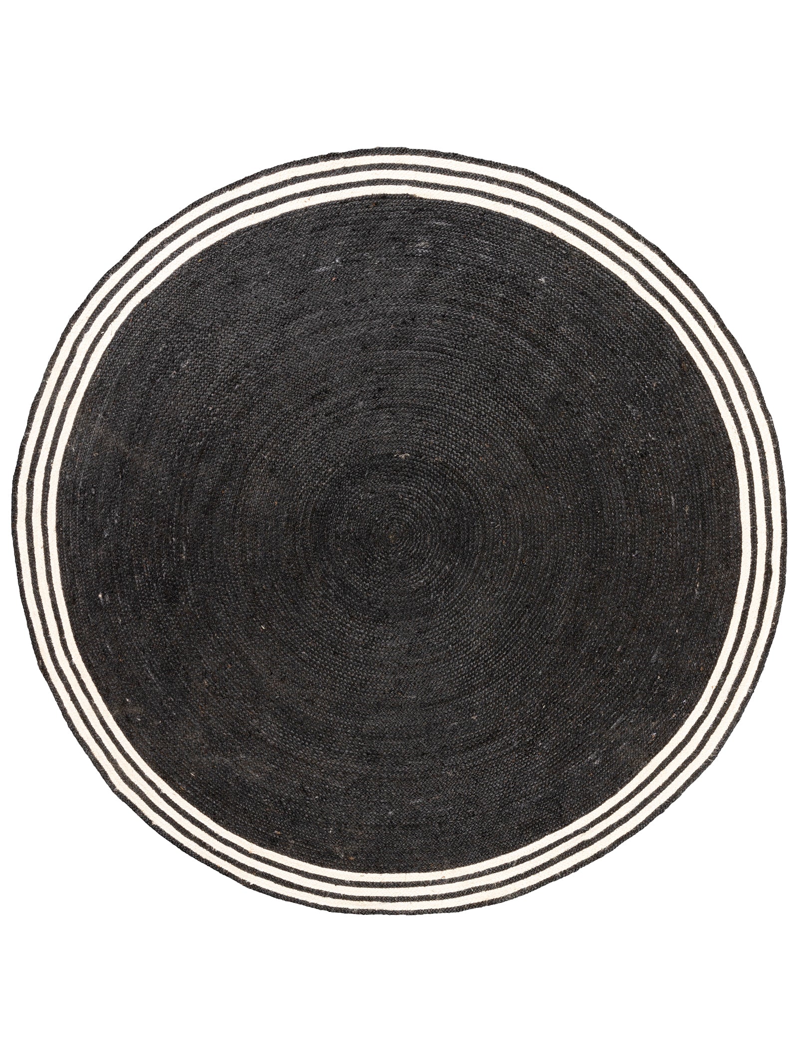 French Riviera Round Rug in Noir - Hertex Haus Online - Hertex Haus