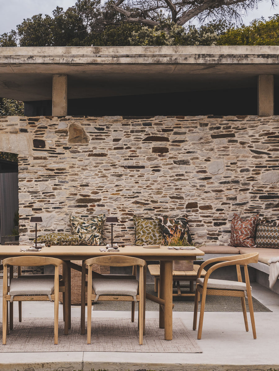 Tulum Teak Dining Table in Natura - Hertex Haus - Hertex Haus